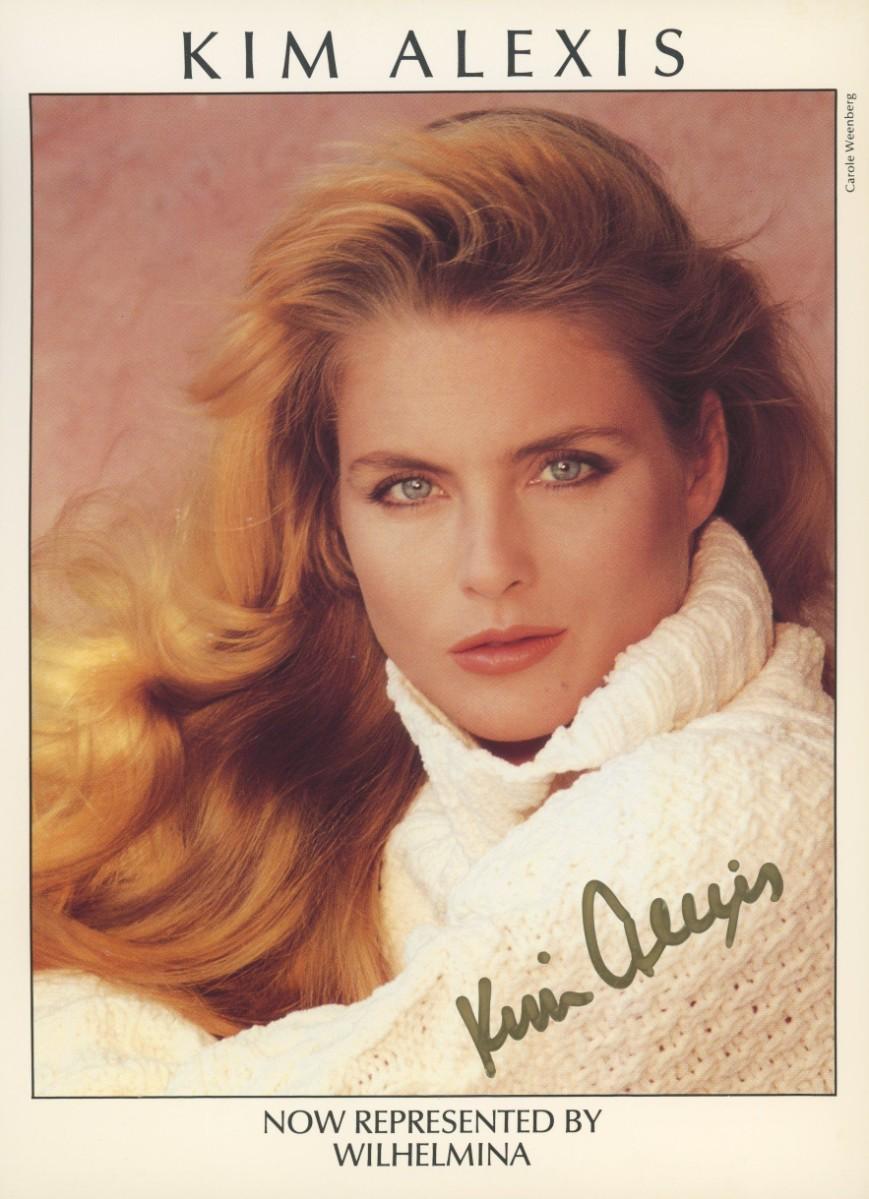 Kim Alexis signed Wilhelmina Modeling Agency photo | EstateSales.org