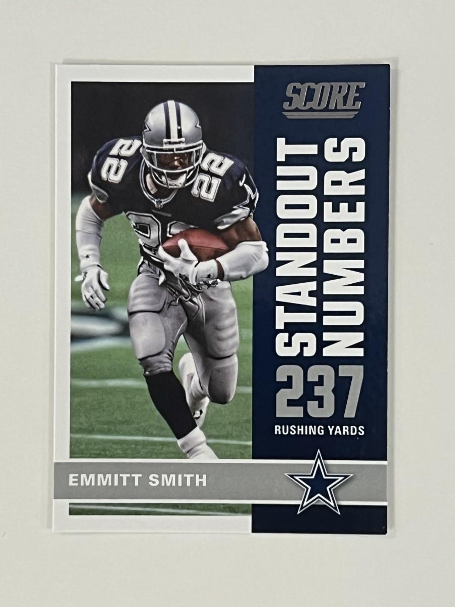 Dallas Cowboys Emmitt Smith 2017 Panini Score #9 trading card ...