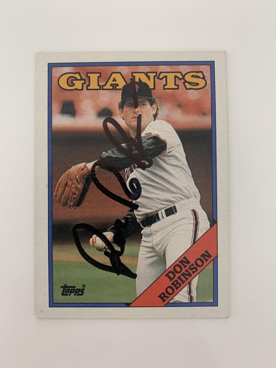 Don Robinson signed baseball card | EstateSales.org