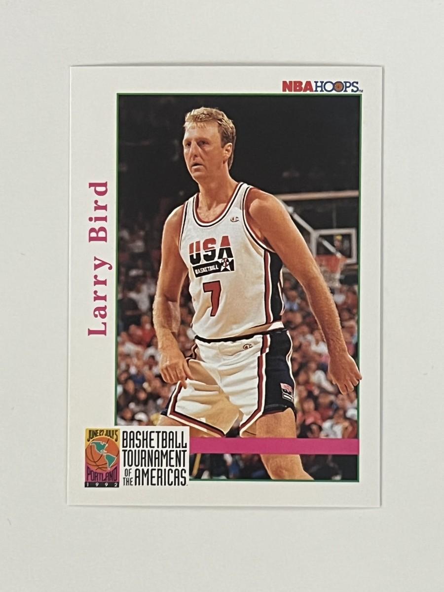 Boston Celtics Larry Bird 1992 SkyBox Team USA #337 trading card ...