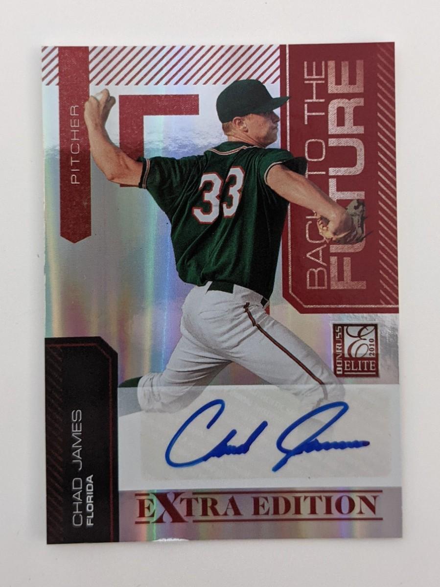 Chad James Signed Baseball Trading Card - Don Russ Elite #11 2010 - No ...