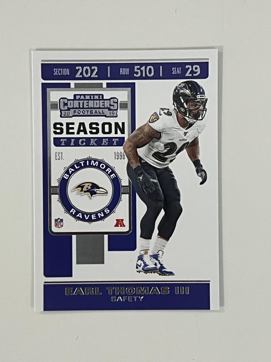Baltimore Ravens Earl Thomas III 2019 Panini Contenders #16 trading ...