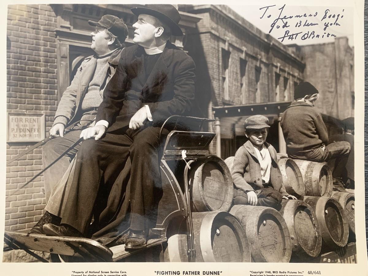 Fighting Father Dunne Pat O'Brien signed movie photo | EstateSales.org