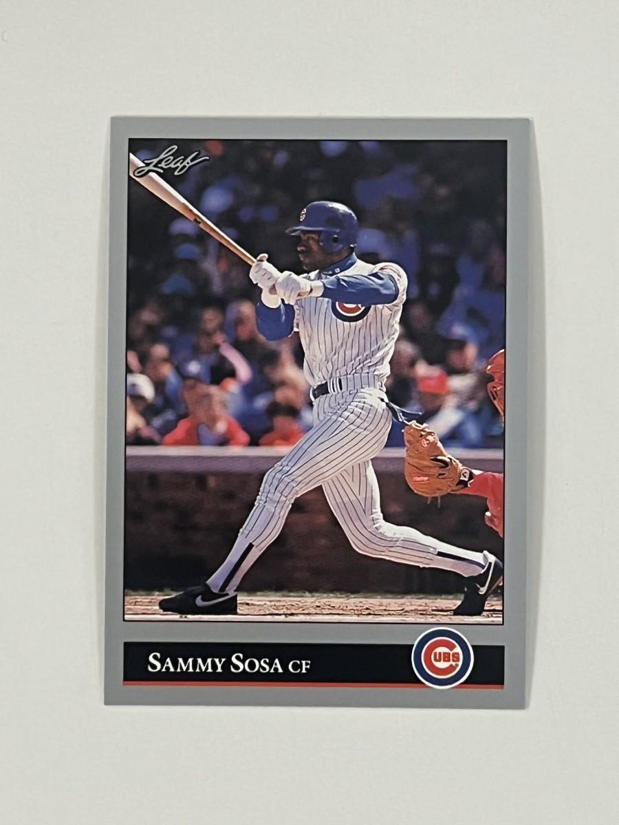 Chicago Bears Sammy Sosa 1992 Leaf #412 trading card | EstateSales.org