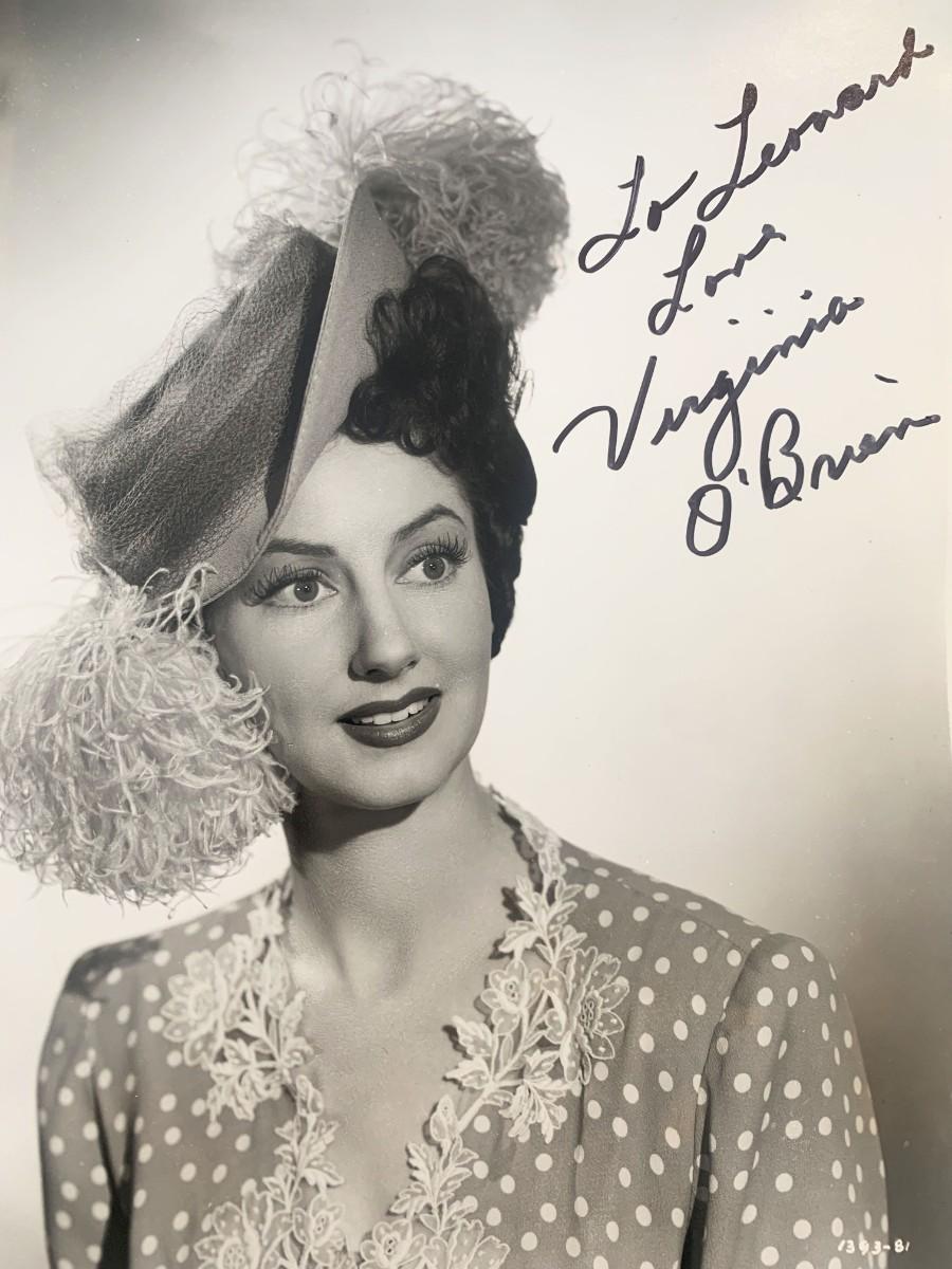 Virginia O'Brien signed photo | EstateSales.org