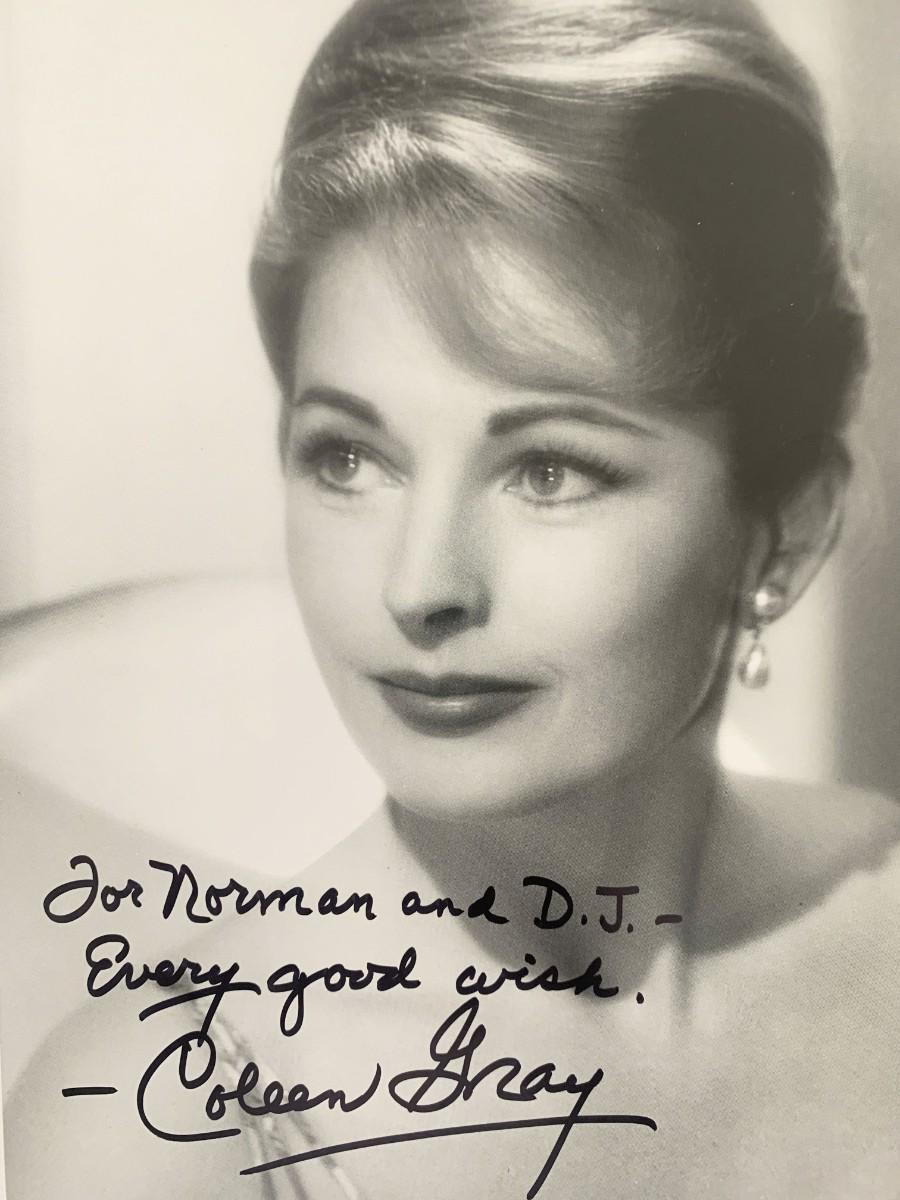 The Killing's Coleen Gray signed photo | EstateSales.org