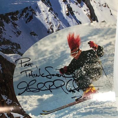 LOT 38: Extra-Long Signed Glen Plake Poster & Skier Photograph ...