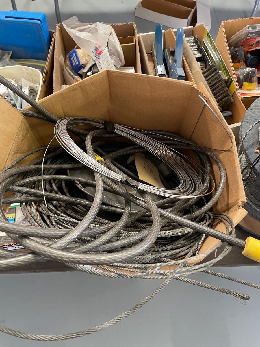 Box of Various Steel Cable Pieces/Large Bike Cable - Misc. Wire ...