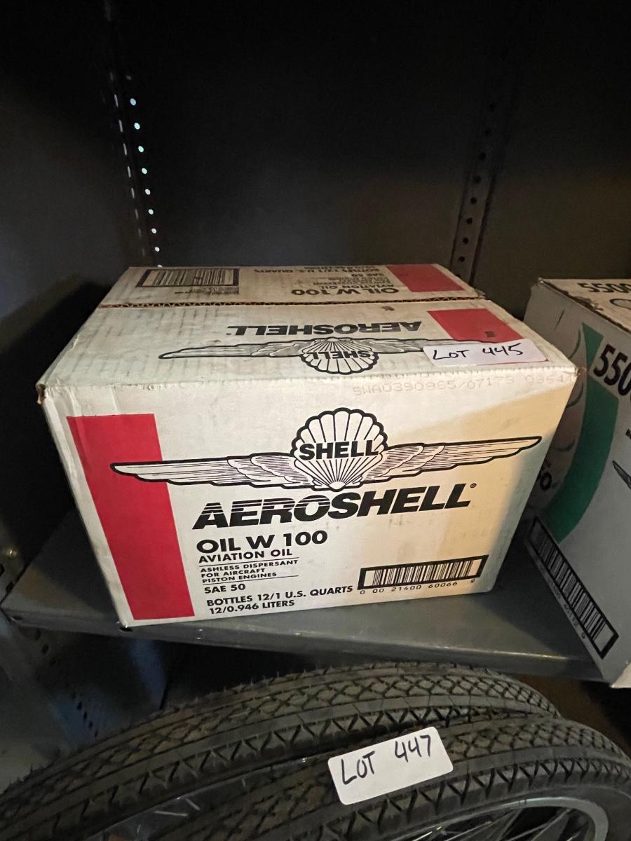 Case of Aeroshell 12 Bottles total - Oil W100 Aviation SAE50 Oil ...