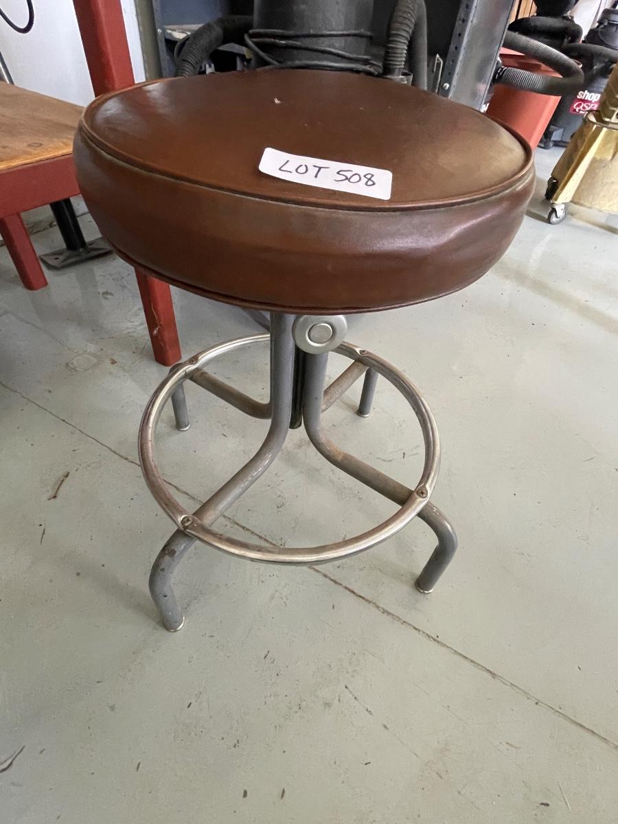 Spinning Padded Shop Stool | EstateSales.org