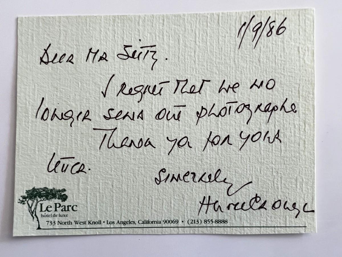 Hume Cronyn signed postcard | EstateSales.org