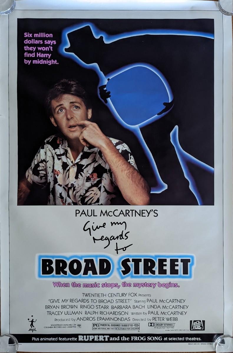 Give My Regards To Broad Street 1984 Original One Sheet Movie Poster ...