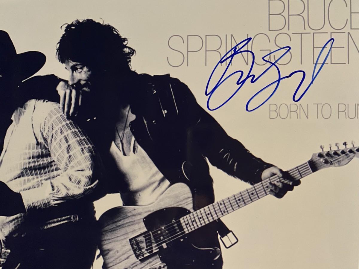 Bruce Springsteen Born to Run signed photo. 8x10 inches | EstateSales.org
