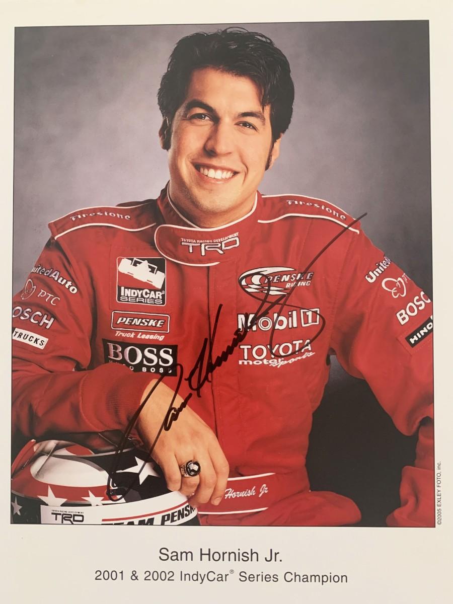 2001 & 2002 IndyCar Series Champion Sam Hornish Jr. signed photo ...