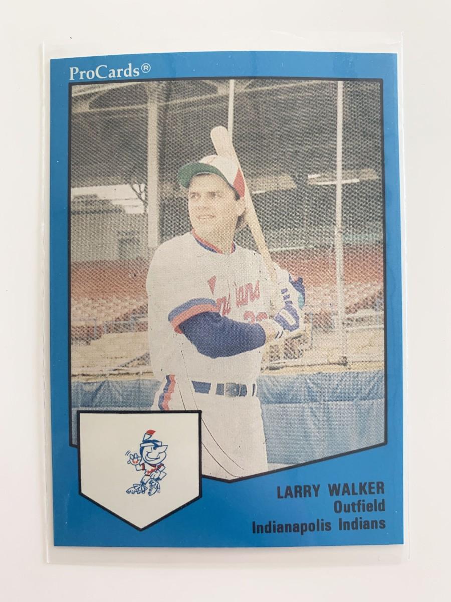 1989 INDIANAPOLIS INDIANS PRO CARDS #1239 LARRY WALKER | EstateSales.org