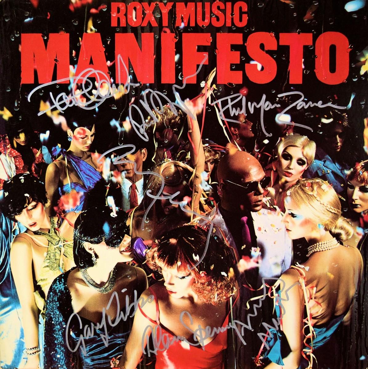 Roxy Music signed Manifesto album | EstateSales.org