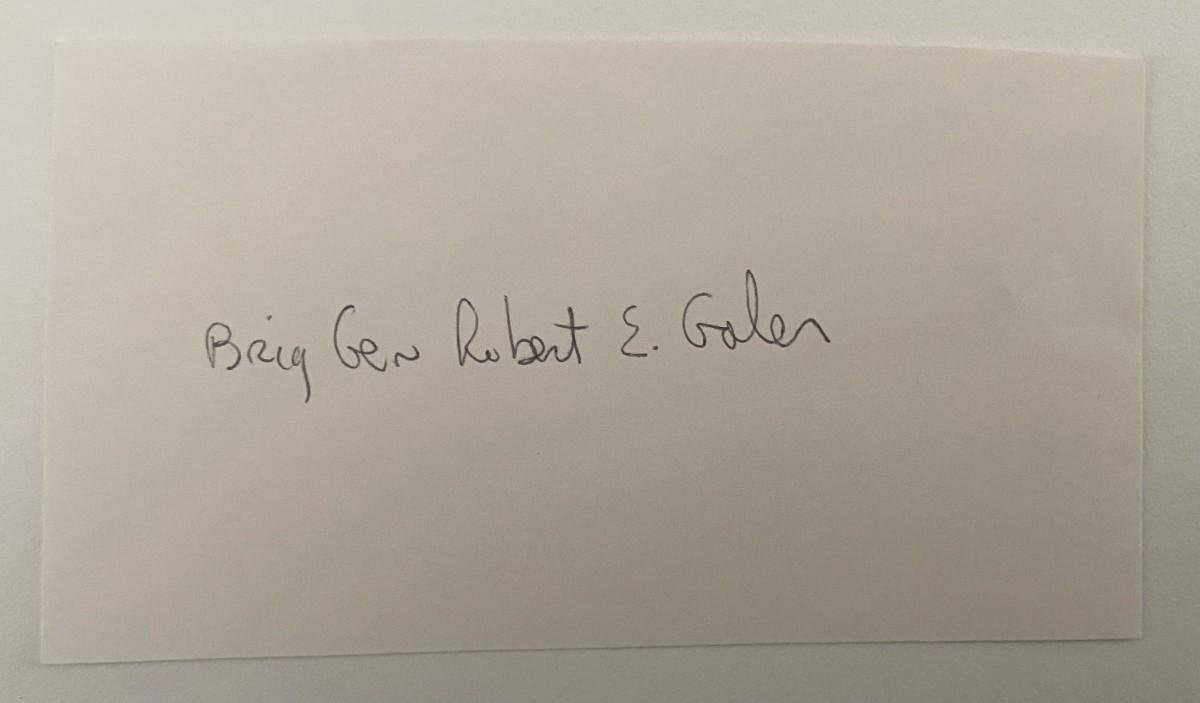 Brigadier General Robert E. Galer original signature | EstateSales.org