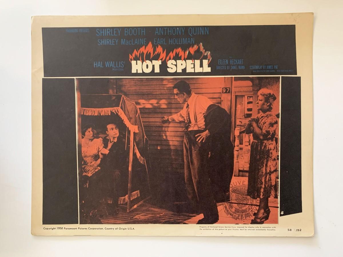 Hot Spell original 1958 vintage lobby card | EstateSales.org
