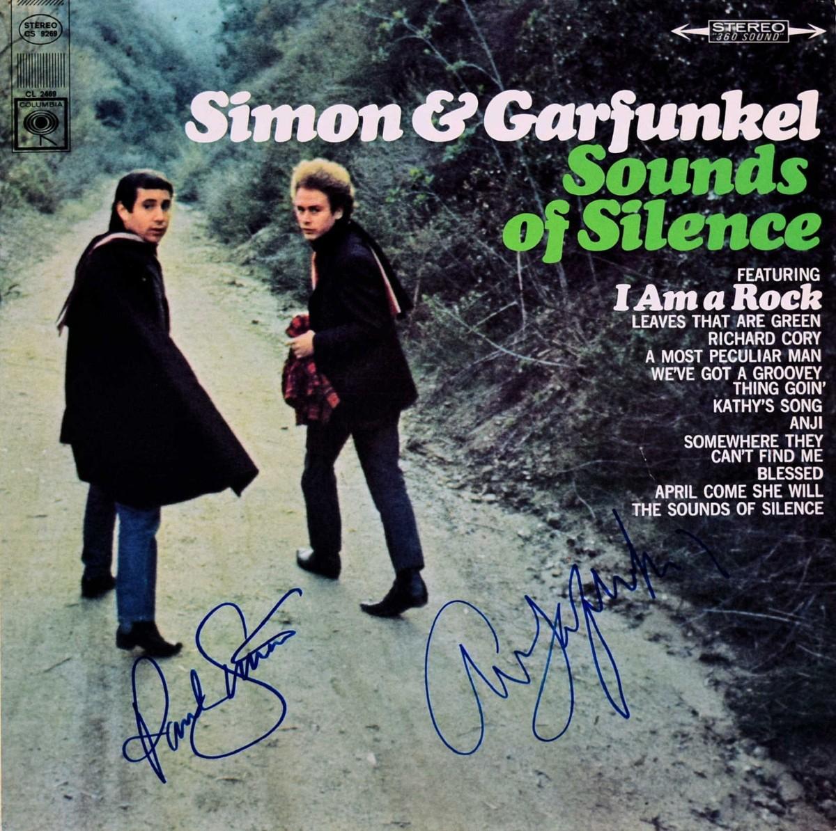 Simon & Garfunkel Sounds Of Silence signed album | EstateSales.org