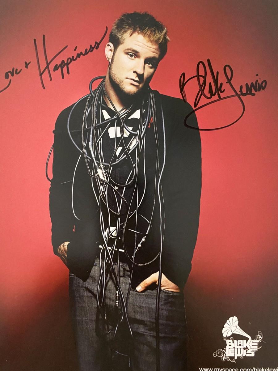 Blake Lewis signed photo | EstateSales.org