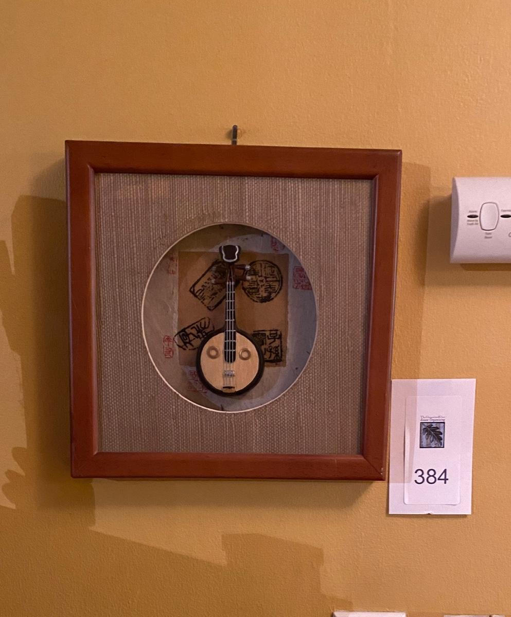 Framed mini instrument shadow box | EstateSales.org