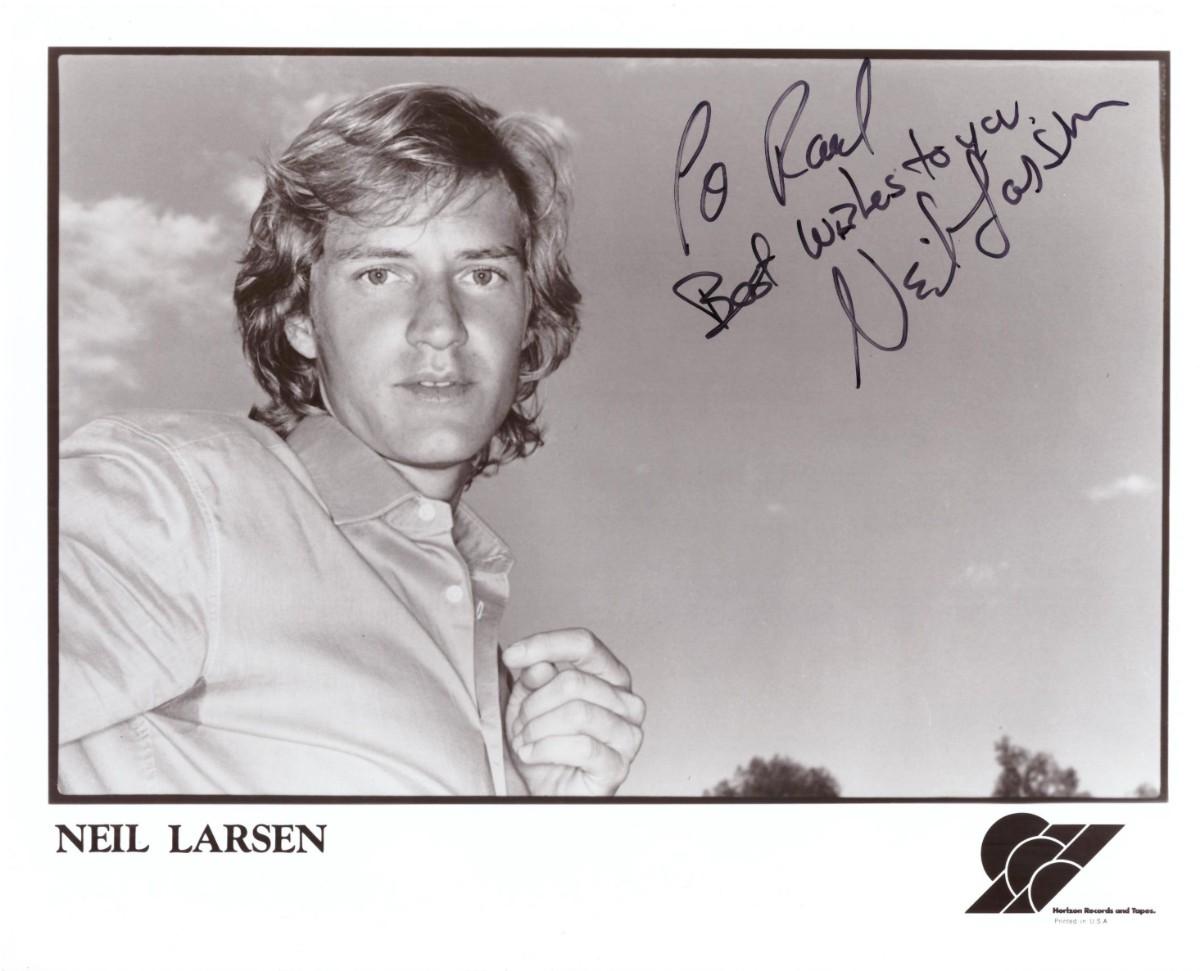 Jazz musician Neil Larsen signed photo | EstateSales.org