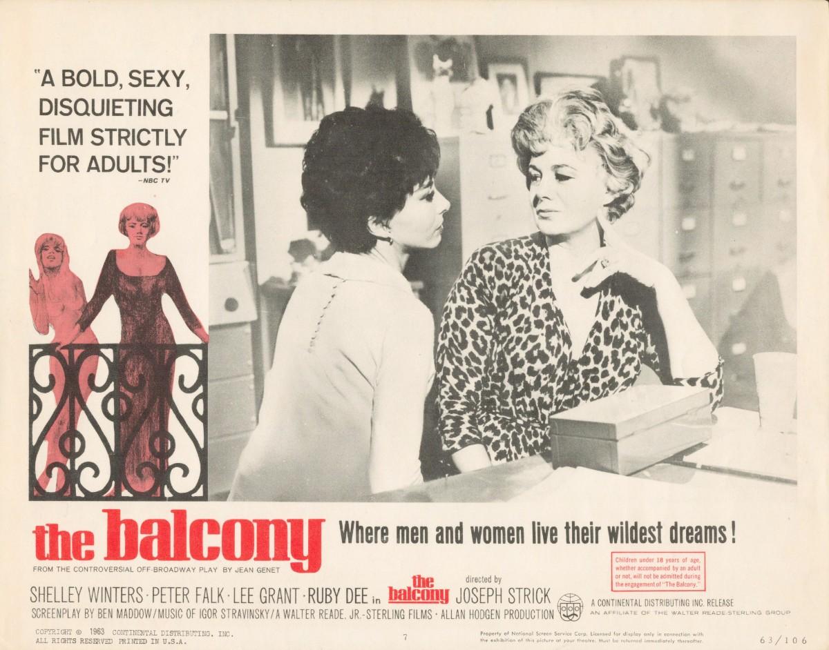 The Balcony 1963 original vintage lobby card | EstateSales.org