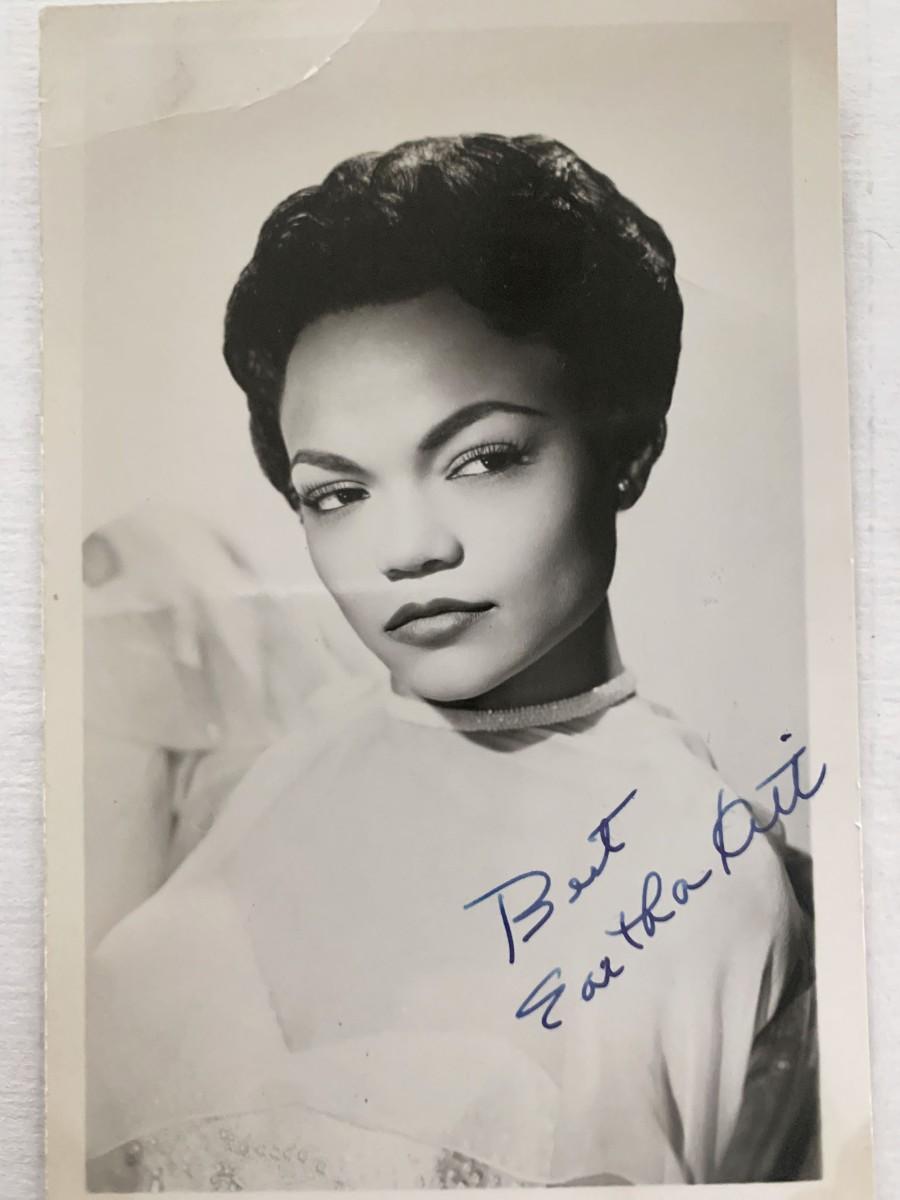 Eartha Kitt signed photo | EstateSales.org