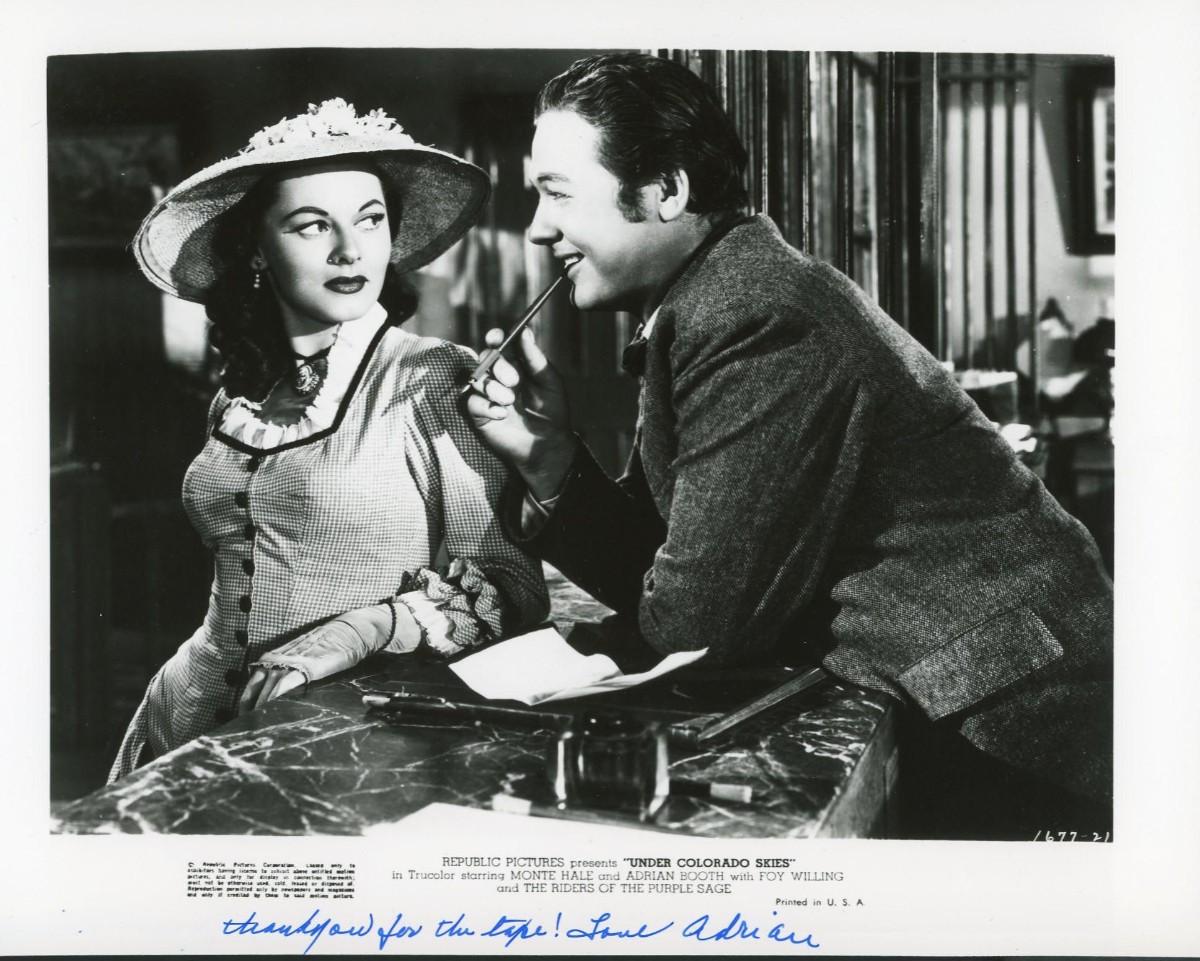 Adrian Booth signed photo | EstateSales.org