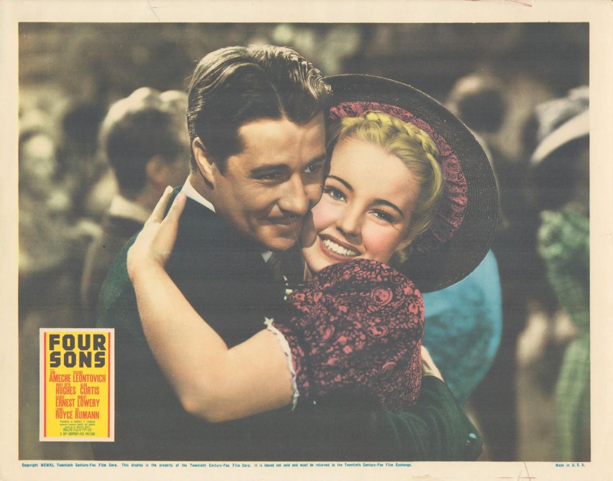 Four Sons 1940 original vintage lobby card | EstateSales.org