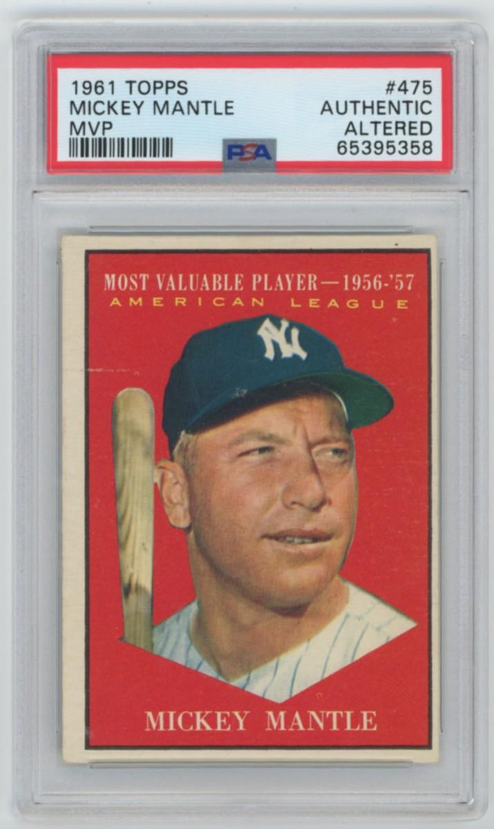 MICKEY MANTLE 1961 TOPPS MVP | EstateSales.org