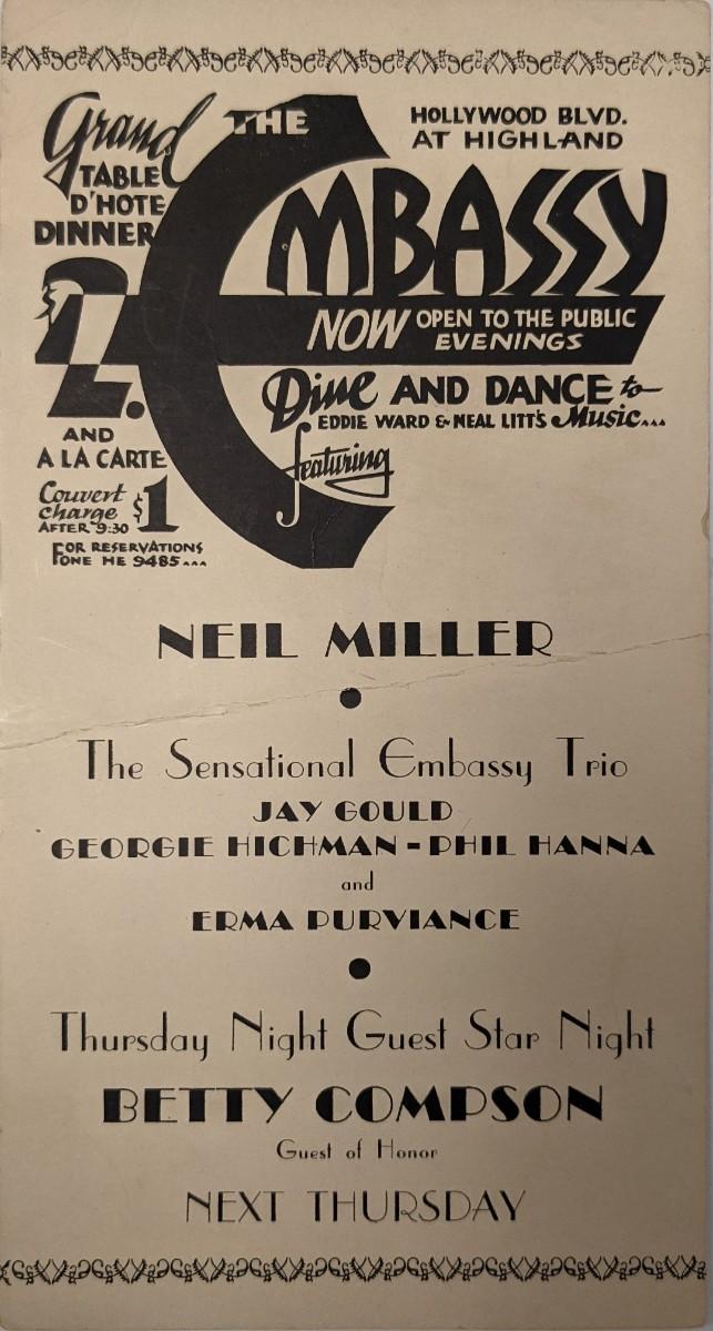 The Embassy At Highland Flyer Advertisement | EstateSales.org