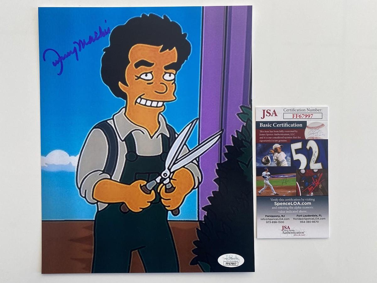 The Simpsons Johnny Mathis signed photo-JSA | EstateSales.org
