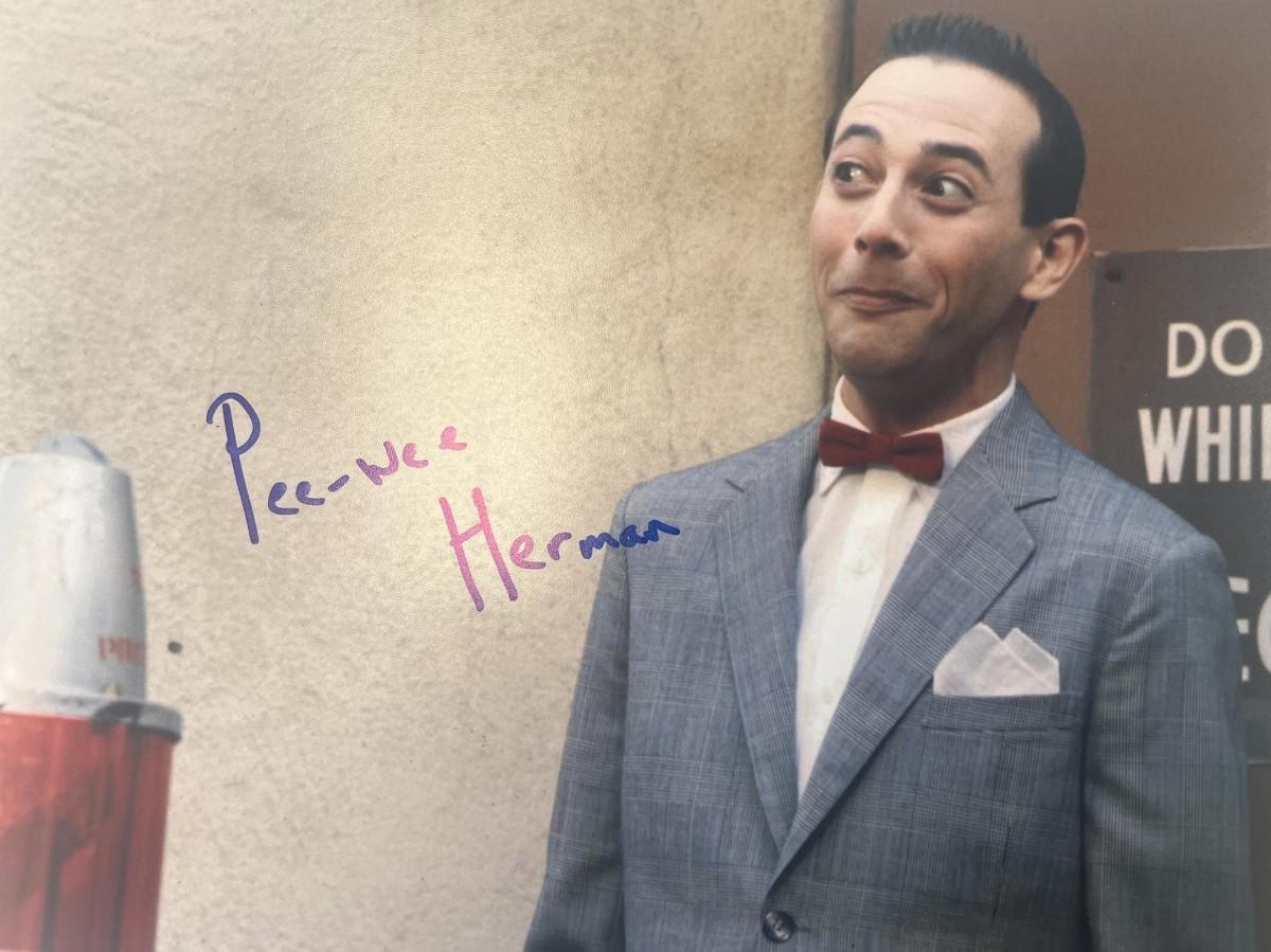 Pee-Wees Big Adventure Pee-Wee Herman signed photo | EstateSales.org