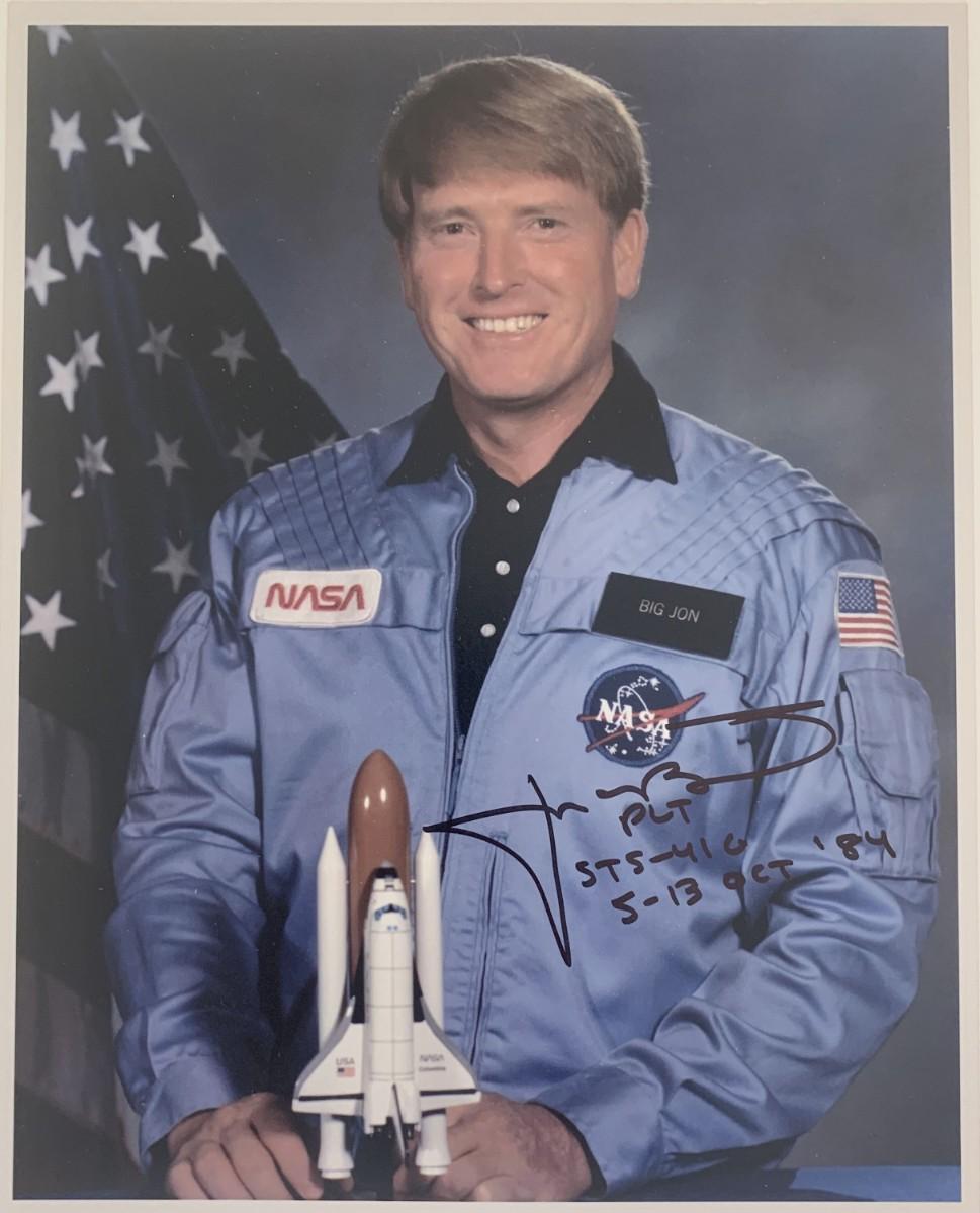 Astronaut Jon McBride signed photo | EstateSales.org