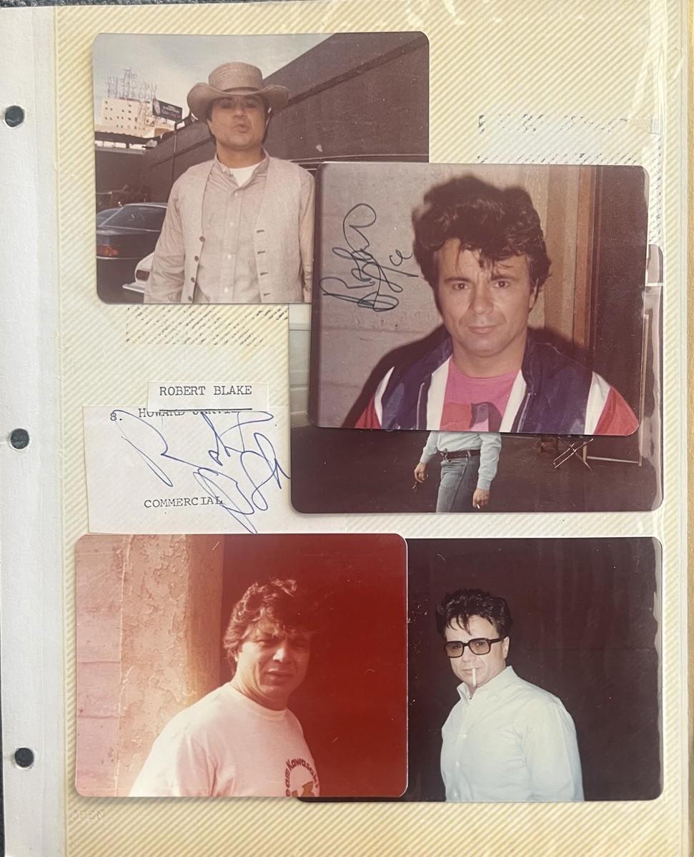 Robert Blake signed photo album page | EstateSales.org