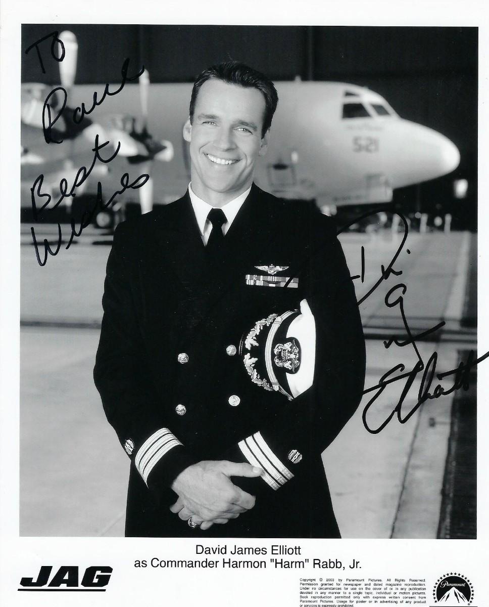 JAG David James Elliott signed photo | EstateSales.org