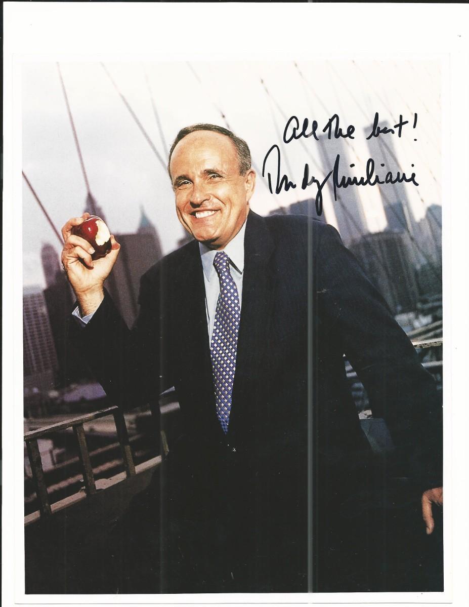 Trump Laywer Rudy Giuliani signed photo | EstateSales.org