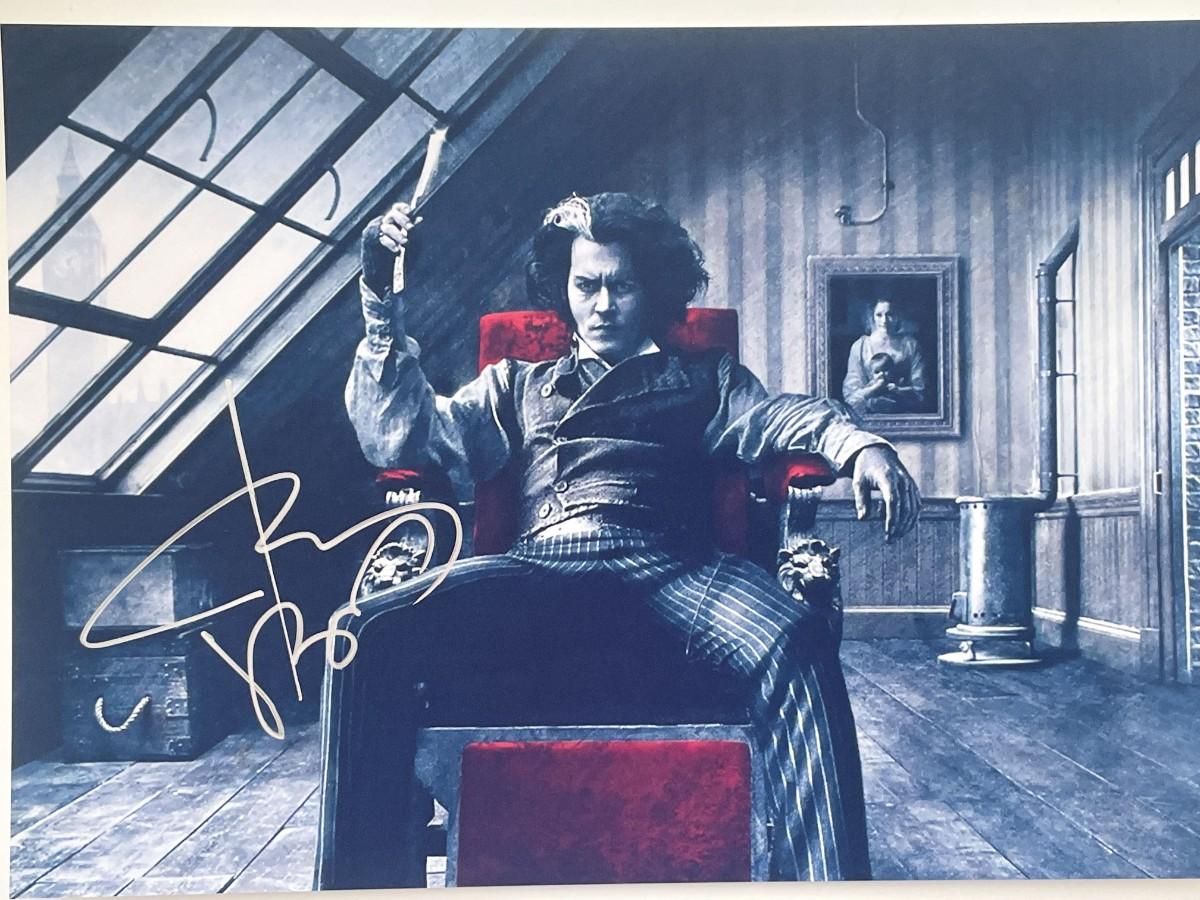 Sweeny Todd Johnny Depp signed photo | EstateSales.org