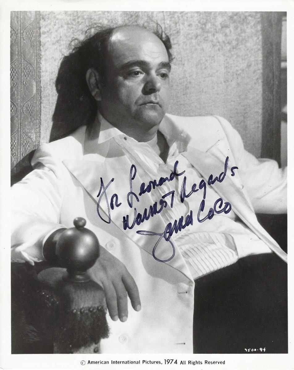 Man of La Manchas James Coco signed photo | EstateSales.org