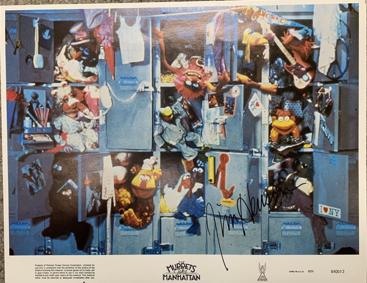 Jim Henson signed The Muppets Take Manhattan photo | EstateSales.org