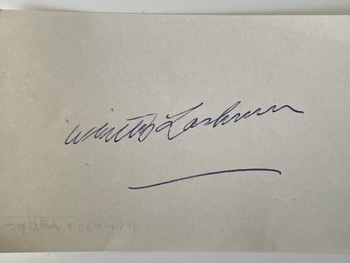 Whitney Lockman original signature cut | EstateSales.org
