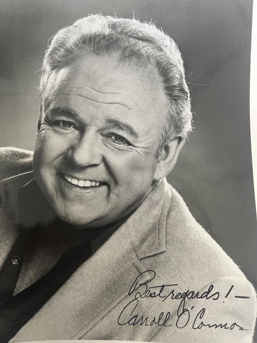 Archie Bunker Carroll O'Connor signed photo. GFA Authenticated ...