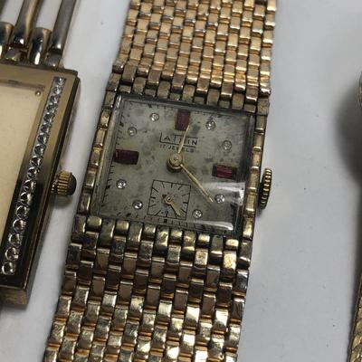 LOT 71: Watch Collection - Lathin 17 Jewels, Welsbro, Sharp Quartz ...