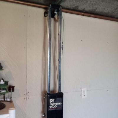 DP GYMPAC 1500 WALL UNIT WITH WEIGHTS, BENCH AND EXTRAS | EstateSales.org