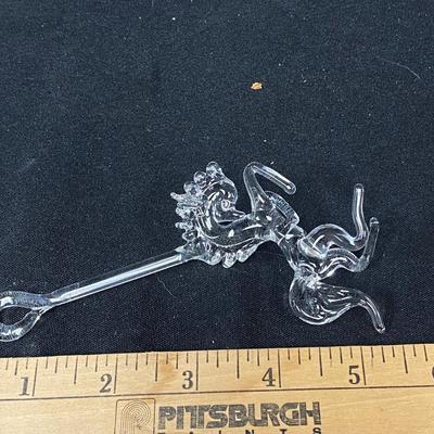 Vintage Blown Spun Glass Horse Carousel Figurine | EstateSales.org