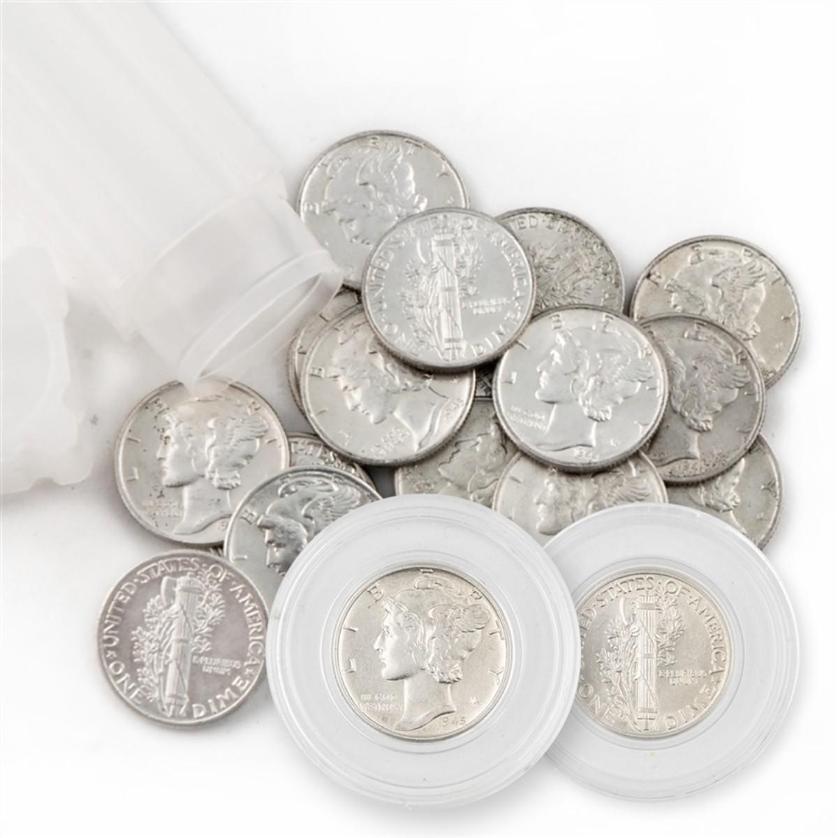 Uncirculated Mercury Dime Rolls | EstateSales.org