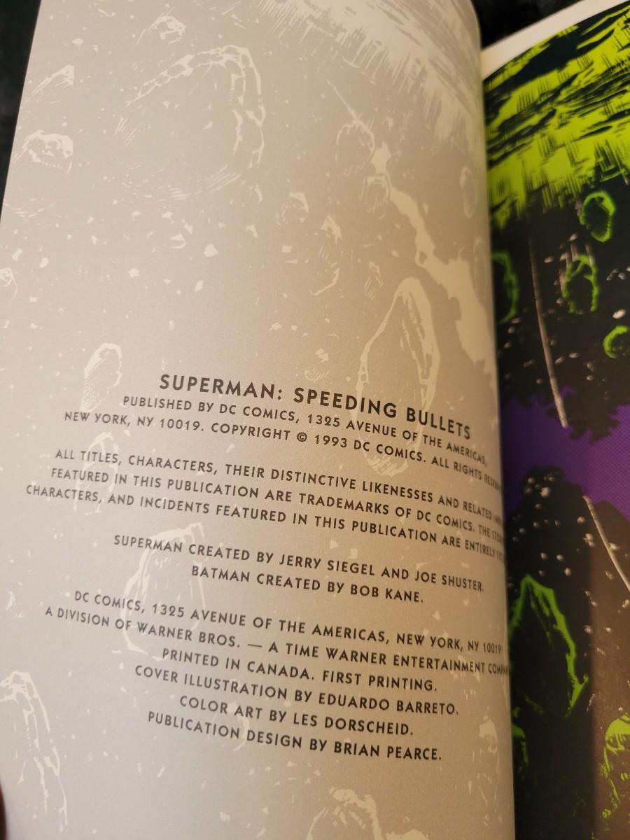 Superman Speeding Bullets DC Comics 1993 | EstateSales.org