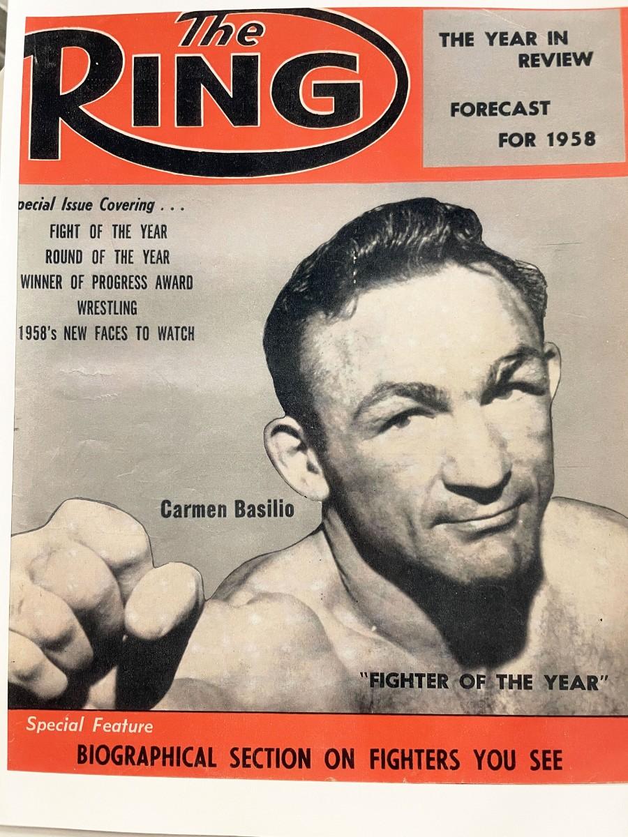 Carmen Basilio The Ring magazine cover photo - February 1958 ...