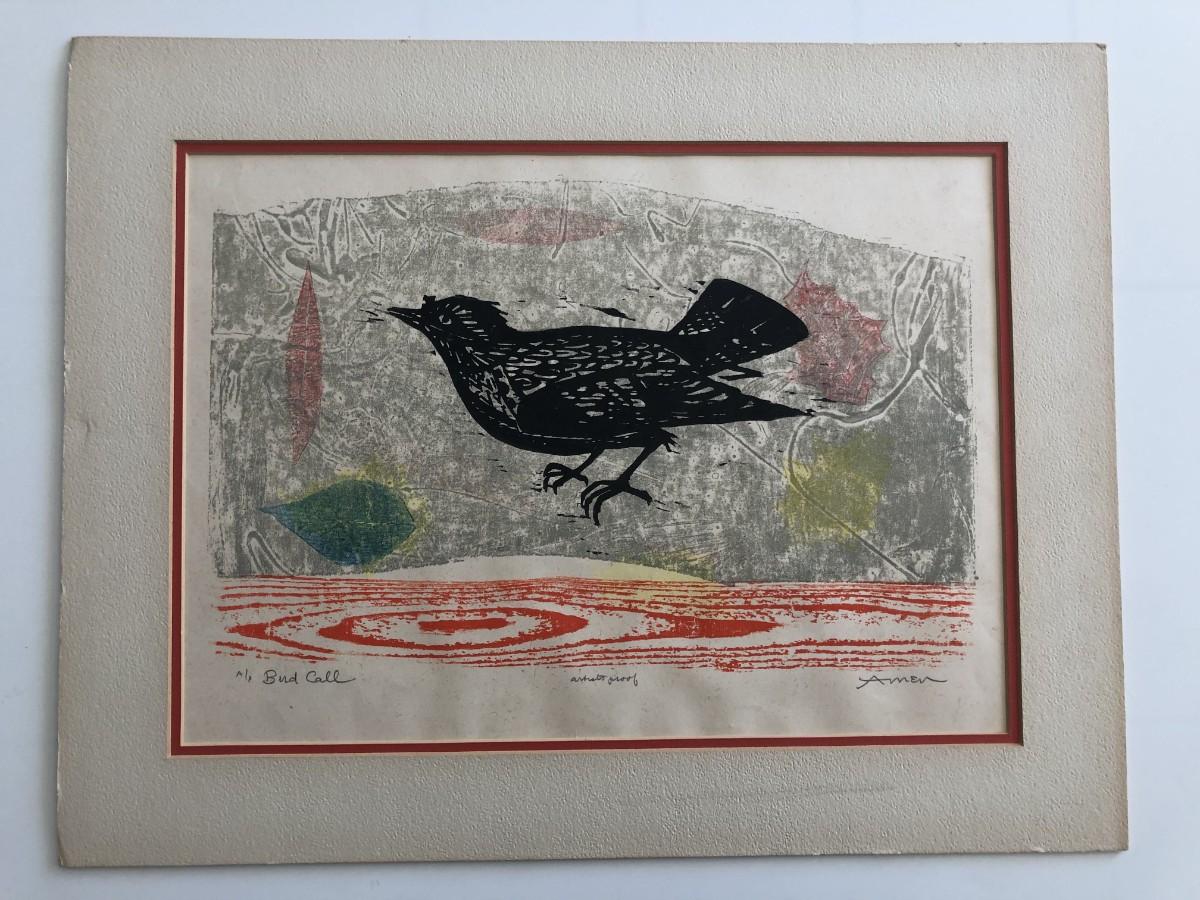 Irving Amen Signed Print - Bird Song - A/P Artist's Proof | EstateSales.org